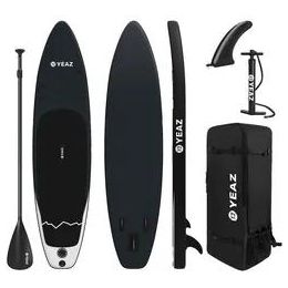 Inflatable SUP-Board YEAZ "SUP Board und Kit NALU - EXOTRACE - SET", schwarz, Wassersportboards