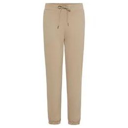 Chinohose oxmo "Chinohose OXHENNA PANTS", Damen, Gr. XXL, N-Gr, beige (dune), Obermaterial: 73% Polyester PES. 23% Viskose CV. 4% Elasthan EL., Hosen Chinohose