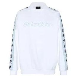 Sweatshirt Lotto, Herren, Gr. M (48/50), wei&szlig;, 80% Baumwolle, 20% Polyester, mehrfarbig, Rundhals, mit &Auml;rmelbesatz Rippb&uuml;ndchen, Sweatshirts Sweatshirt, im Retrodesign (Calcio '93)