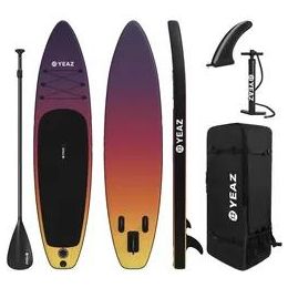 Inflatable SUP-Board YEAZ "SUP Board und Kit SUNSET BEACH - EXOTRACE PRO - SET", lila, Wassersportboards