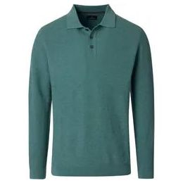 Langarm-Poloshirt Casamoda "Casamoda Polo-Shirt Langarm uni", Herren, Gr. 4XL, gr&uuml;n, 100% Baumwolle, Shirts