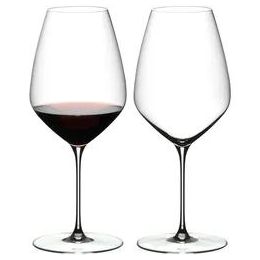 Rotweinglas "Syrah / Shiraz Weingl&auml;ser Veloce 720 ml 2er Set transparent", bunt (transparent), Glas, Riedel THE WINE GLASS COMPANY, Trinkgef&auml;&szlig;e, Rotweinglas