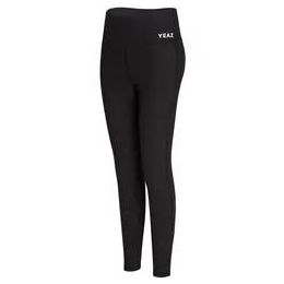 Leggings YEAZ "Leggings VIBRANT", Damen, Gr. L, US, schwarz, Obermaterial: 87% Nylon NY. 13% Elasthan EL., Hosen Leggings