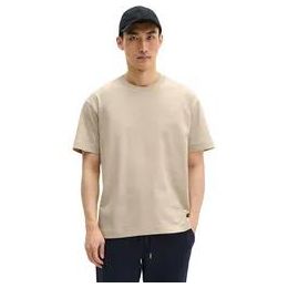 Marc O'Polo T-Shirt MARC O'POLO "aus schwerem Bio-Baumwoll-Jersey", Herren, Gr. 3XL, light oat, Obermaterial: 100% Baumwolle, unifarben, Basic, loose fit, Shirts T-Shirt