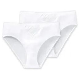 Slip Schiesser "Slip Cotton Essentials 2er Pack", Damen, Gr. L, wei&szlig;, Obermaterial: 100% Baumwolle CO., Unterhosen Slip