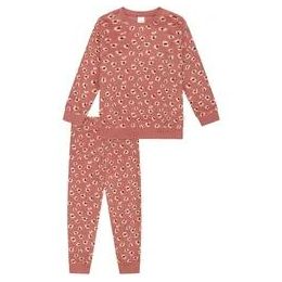 Schlafanzug Schiesser "Pyjama", M&auml;dchen, Gr. 116, bunt (rosa), Obermaterial: 80% Baumwolle CO. 20% Polyester PES., Homewear-Sets Schlafanzug