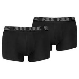 Boxershorts Puma "Boxershort 2er Pack", Herren, Gr. M, schwarz, Obermaterial: 95% Baumwolle CO. 5% Elasthan EL., Unterhosen