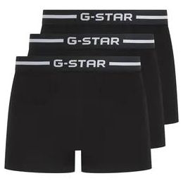 G-Star Raw Boxershorts G-STAR "Boxershort ACRE Trunk 3-pack 3er Pack", Herren, Gr. L, schwarz, Obermaterial: 95% Baumwolle CO. 5% Elasthan EL., Unterhosen