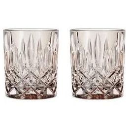 Whiskyglas Nachtmann "Whiskybecher Noblesse Fresh 295 ml 2er Set", grau (taupe), 2 tlg., Glas, Trinkgef&auml;&szlig;e, Whiskyglas