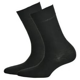 Kurzsocken Hudson "Socken 2er Pack", Damen, Gr. 39-42, schwarz, Obermaterial: 75% Baumwolle CO. 23% Polyamid PA. 2% Elasthan EL., Socken