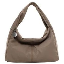Beuteltasche SURI FREY "Beutel SFY Pauly", Damen, Gr. B/H/T: 38cm x 27cm x 13cm 0, grau (taupe 900), Polyester, Taschen Beuteltasche