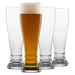 Schott Zwiesel Bierglas SCHOTT-ZWIESEL "Weizenbiergl&auml;ser Bavaria Beer Basic 0,5 Liter 4er Set transparent", bunt (transparent), 4 tlg., Glas, Trinkgef&auml;&szlig;e