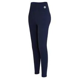 Leggings YEAZ "Leggings STARDUST", Damen, Gr. XL, US, blau (dunkelblau), Obermaterial: 87% Nylon NY. 13% Elasthan EL., Hosen Leggings