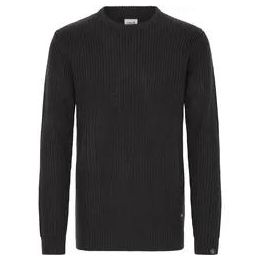 !Solid Strickfleece-Pullover SOLID "Strickpullover SDARON", Herren, Gr. S, schwarz (true schwarz), Obermaterial: 100% Polyacryl PAN., Pullover