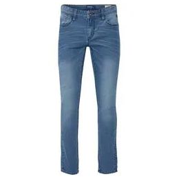 5-Pocket-Jeans Blend "5-Pocket-Hose BHPico", Damen, Gr. 33, L&auml;nge 34, blau (denim middleblau), Obermaterial: 98% Baumwolle CO. 2% Elasthan EL., Hosen 5-Pocket-Jeans