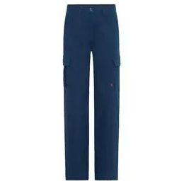 Cargohose oxmo "Cargohose OXIBEN CARGO", Damen, Gr. 44, L&auml;nge 32, blau (marineblaus), Obermaterial: 98% Baumwolle CO. 2% Elasthan EL., Hosen Cargohose