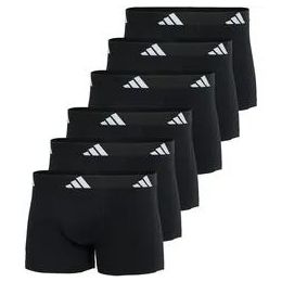 Boxershorts Adidas ORIGINALS "Boxershort 6er Pack", Herren, Gr. XXL, schwarz, Obermaterial: 95% Baumwolle CO. 5% Elasthan EL., Unterhosen