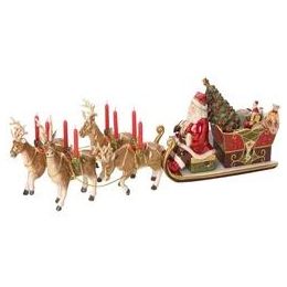 Villeroy & Boch Dekofigur VILLEROY & BOCH "Santa's Schlittenfahrt Christmas Toys Memory bunt", bunt, Dekofiguren