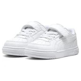 Sneaker Puma "Caven III Sneakers Kinder", Damen, Gr. 27, wei&szlig; silber metallic, Obermaterial: Textil, Synthetik. Futter: Textil. Innensohle: Textil, Keine Angabe. Laufsohle: Gummi, Schuhe Sneaker