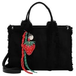 Shopper SURI FREY "Shopper SFY Kally", Damen, Gr. B/H/T: 34cm x 24cm x 14cm 0, schwarz (schwarz 100), Polyester, Taschen Shopper