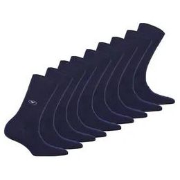 Kurzsocken Tom Tailor "Socken 9er Pack", Damen, Gr. 35-38, blau (navy), Obermaterial: 77% Baumwolle CO. 20% Polyamid PA. 3% Elasthan EL., Socken
