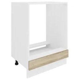 Herdumbauschrank Vcm "Ofenschrank Breite 60 cm Herdschrank K&uuml;che Esilo", braun (wei&szlig;, sonoma, eiche), B:60cm H:82cm T:46cm, Schr&auml;nke, Herdumbauschrank