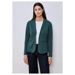 Sweatblazer Street One, Damen, Gr. 34, mediterra gr&uuml;n, Jersey, 93% Baumwolle, 7% Elasthan, unifarben, normal normal, V-Ausschnitt, abgesteppt, Blazer, im soften Baumwoll-Mix