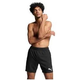 Badeshorts Puma "Puma SWIM MEN MID SHORTS", Herren, Gr. L, N-Gr, schwarz, Web, Obermaterial: 100% Polyester, Badehosen Badeshorts, mit elastischem Bund, Seitentaschen
