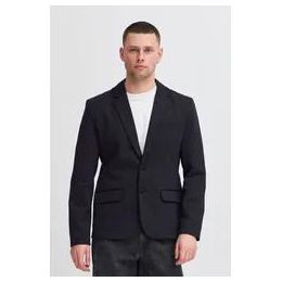 Sakko Blend "BHLangford", Herren, Gr. 52, schwarz navy, 64% Viskose, 31% Polyester, 5% Elasthan, unifarben, regular fit taillenlang, eingesetzt, Sakkos Sakko, Klassisches Sakko mit Klappentaschen