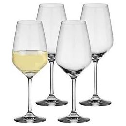 Villeroy & Boch Wei&szlig;weinglas VILLEROY & BOCH "Wei&szlig;weingl&auml;ser Voice Basic 280 ml 4er Set transparent", bunt (transparent), Glas, Trinkgef&auml;&szlig;e, Wei&szlig;weinglas