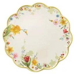 Villeroy & Boch Tortenplatte VILLEROY & BOCH "Tortenplatte Spring Awakening &oslash; 32,6 cm bunt", bunt, Porzellan, Servierplatten, Tortenplatte