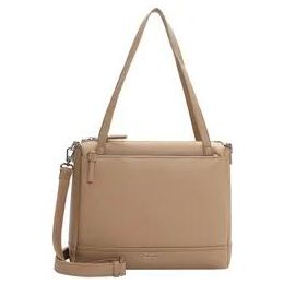 Shopper Tamaris "Shopper TAS Kennia", Damen, Gr. B/H/T: 32cm x 26cm x 12cm 0, beige (sand 420), Polyurethan, Taschen Shopper