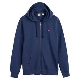 Levi's Sweatshirt LEVI'S "Sweatjacke The Original Housemark Zip Up 1er Pack", Herren, Gr. XL, blau, Obermaterial: 100% Baumwolle CO., Sweatshirts Sweatshirt