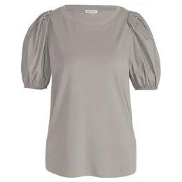 Shirtbluse Alba Moda "Shirt Shirt", Damen, Gr. 48, wei&szlig; (ecru), Obermaterial: 95% Baumwolle CO. 5% Elasthan EL., Modern, normal, Blusen