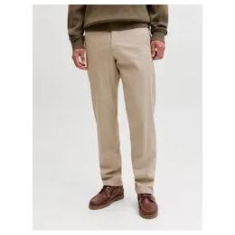 Jack & Jones Chinohose JACK & JONES "JPSTKANE DYLAN CHINO", Herren, Gr. 34, L&auml;nge 32, string, Web, Obermaterial: 98% Baumwolle, 2% Elasthan, unifarben, regular fit kn&ouml;chellang, Hosen Chinohose