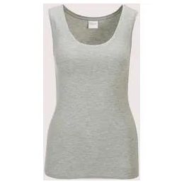 Madeleine Mode Tr&auml;gertop MADELEINE "Tanktop Tanktop mit breiten Tr&auml;gern", Damen, Gr. 38, grau (graumelange), Obermaterial: 95% Viskose CV. 5% Elasthan EL., Modern, schmal, Tops Tr&auml;gertop, Glatte Jerseyware