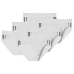 Slip Schiesser "Slip 6er Pack", Herren, Gr. S, wei&szlig;, Obermaterial: 95% Baumwolle CO. 5% Elasthan EL., Unterhosen Slip