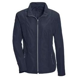 Blouson GOLDNER "Kurzgr&ouml;&szlig;e Sportive &Uuml;bergangsjacke mit Stehkragen", Damen, Gr. 23, blau (marine), Obermaterial: 100% Polyester PES., normal, Sonstiges, Jacken Blouson, Ohne
