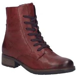 Stiefelette Josef Seibel "Kate 17, bordeaux", Damen, Gr. 43, rot (bordeaux), Obermaterial: 100% Rindsleder Leather cow., Schuhe Stiefelette
