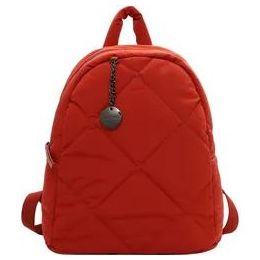 Emily & Noah Rucksack EMILY & NOAH "Rucksack E&N Hanni", Damen, Gr. B/H/T: 28cm x 30cm x 14cm, rot (rust 624), Polyester, Rucks&auml;cke Rucksack