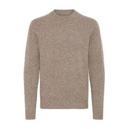 Strickfleece-Pullover Casual Friday "Strickpullover CFANTE", Herren, Gr. XXL, braun (shopping bag melange), Obermaterial: 70% Wolle mw. 25% Nylon NY. 5% sonstige Fasern AF., Pullover
