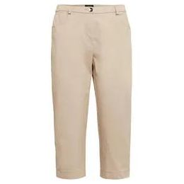 7/8-Hose GOLDNER "Kurzgr&ouml;&szlig;e Sportliche Capri-Jeanshose Carla", Damen, Gr. 26, K-Gr, beige (sand), Obermaterial: 100% Baumwolle CO., Casual, Hosen 7/8-Hose, keine/nicht relevant