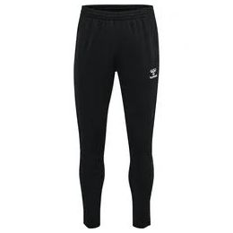 Trainingshose Hummel "HMLCORE 2.0 TRAINING PANTS", Damen, Gr. L (52), N-Gr, schwarz, wei&szlig;, Obermaterial: 100% Polyester, weit, unten schmal, Hosen Trainingshose, weite Passform, konische Passform, mit Kordelverschluss