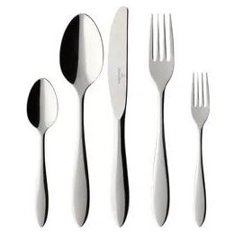 Villeroy & Boch Besteck-Set VILLEROY & BOCH "Tafelbesteck geb&uuml;rstet Arthur 30er Set grau", grau, Essbesteck-Sets