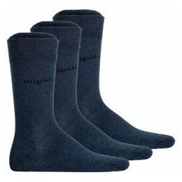 Kurzsocken Bugatti "Socken 3er Pack", Herren, Gr. 43-46, blau, Obermaterial: 78% Baumwolle CO. 20% Polyamid PA. 2% Elasthan EL., Socken