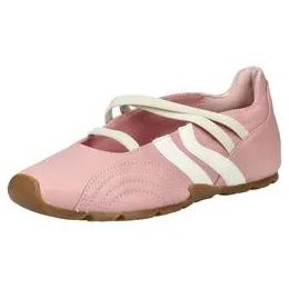 Riemchenballerina Steve Madden "Steve Madden Ballerinas Leder", Damen, Gr. 38, pink, wei&szlig;, Leder, Schuhe Riemchenballerina