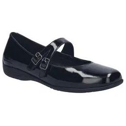 Ballerina Josef Seibel "Fenja 35, black-black", Damen, Gr. 36, schwarz (schwarz, schwarz), Obermaterial: 100% Rindsleder Leather cow., Schuhe Ballerina