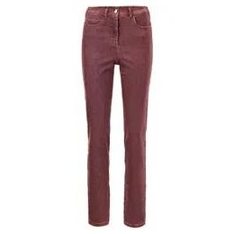 Regular-fit-Jeans GOLDNER "Kurzgr&ouml;&szlig;e Damen Jeans Slim Fit LOUISA mit Stretch-Anteil", Damen, Gr. 19, K-Gr, braun (rostbraun), Obermaterial: 70% Baumwolle CO. 27% Polyester PES. 3% Elasthan EL., normal, Jeans, Ohne