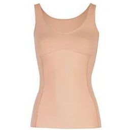Shapinghemd Nina von C. "Shape Shirt Cotton Shape", Damen, Gr. 42, N-Gr, beige (caramel), Obermaterial: 82% Baumwolle CO. 18% Elasthan EL., Unterhemden
