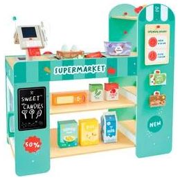 Kaufladen HAPE "Intelligenter Supermarkt", bunt, Kaufl&auml;den, KinderB:80cm H:79,5cm T:31cm, Holz, Kunststoff, Papier, B:80cm H:79,5cm T:31cm